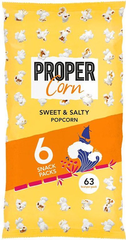 Propercorn - Sweet & Salty - 6 x 14 gram | bol