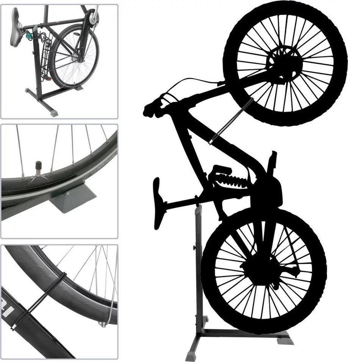 Fietsen standaard - Verticaal - Fiets opbergen | bol.com
