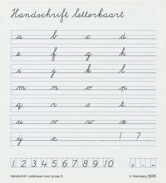 Handschrift letterkaart, groep 3 | 8720334342875 | Boeken | bol.com