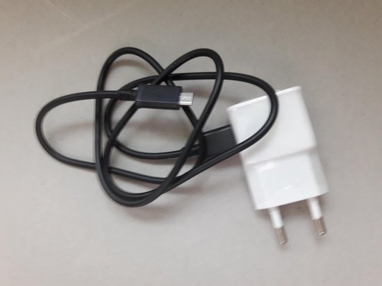 5V 1A Oplader Wit met Micro USB naar USB A 1m Kabel | bol.com