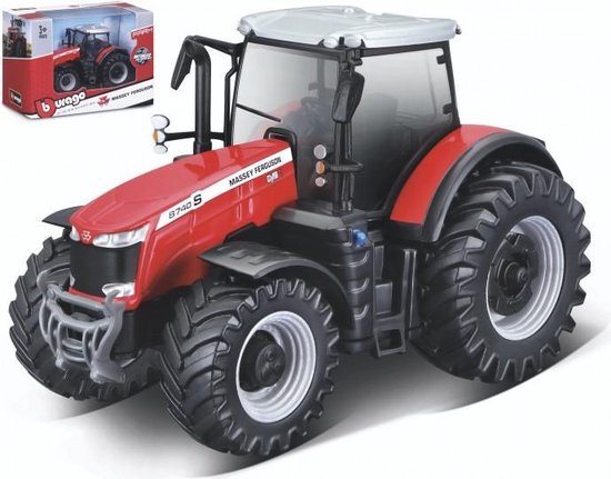 Bburago Massey Ferguson 8740S rood modelauto schaalmodel 10 CM | bol