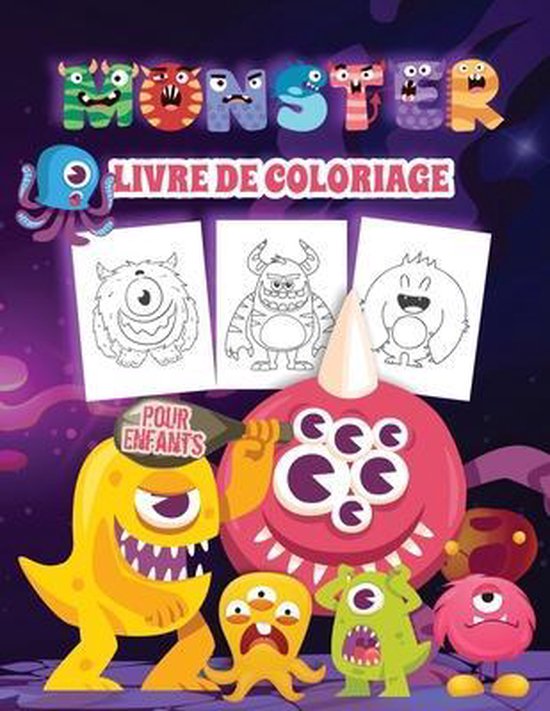 Monster Livre de Coloriage pour Enfants, BMillerFR | 9781008946514 ...