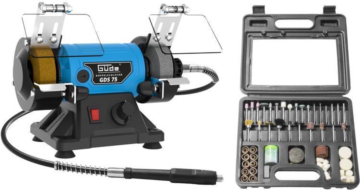 Güde Slijpmachine dubbele slijper GDS75 inclusief accessoiresset | bol.com