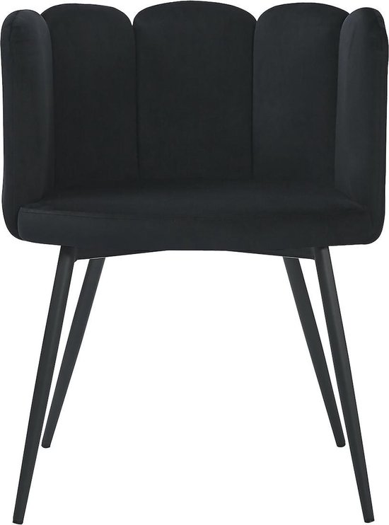 HTfurniture-five finger chair-black velvet | bol