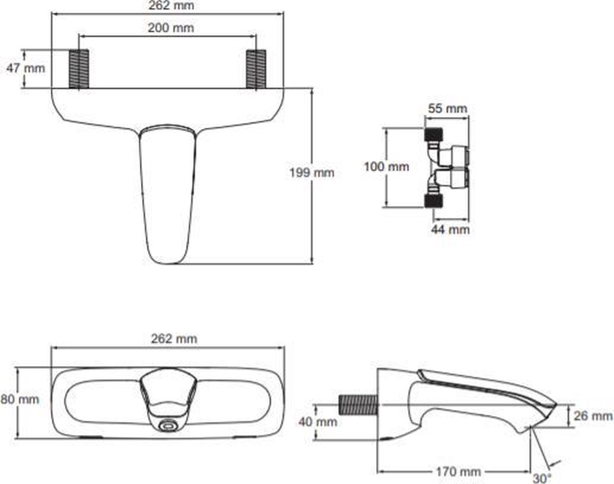 RADA INTELLIGENT CARE MX1 60UK WANDKRAAN MET TEMPERATUURREGELING | bol