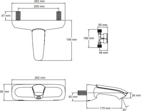 RADA INTELLIGENT CARE MX1 60UK WANDKRAAN MET TEMPERATUURREGELING | bol