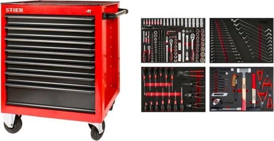 STIER Werkstattwagen bestückt 241-teilig | bol.com