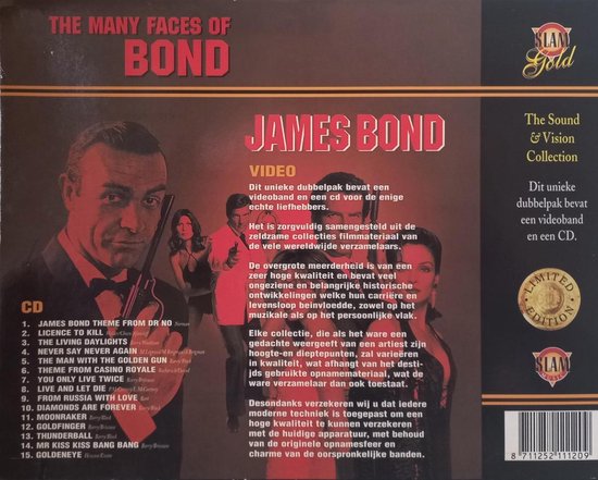 James Bond Sound&Vision Collection CD&Videoband set., James Bond | CD ...