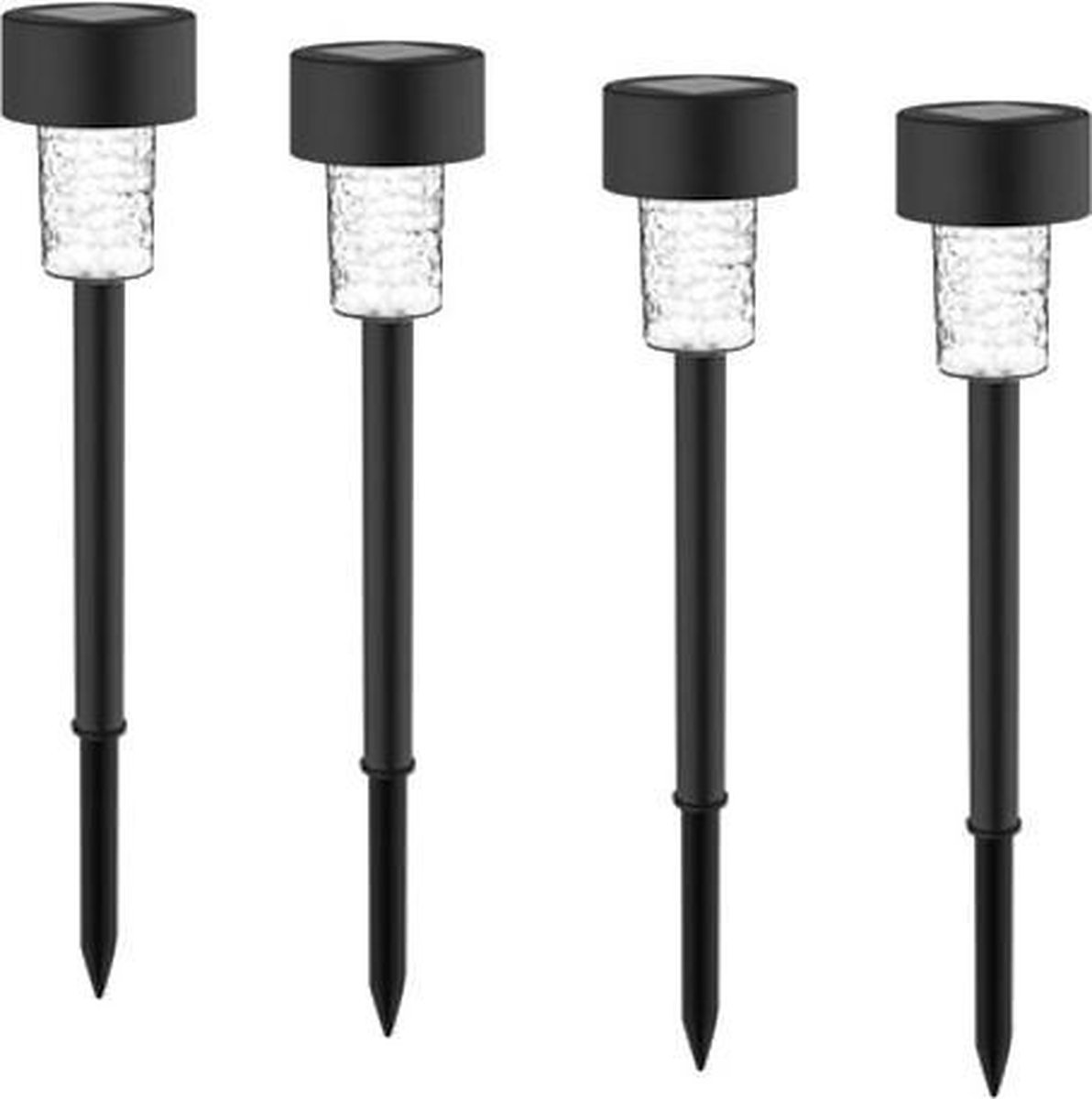 LED Solar Tuinlamp - Rond - Stelo - Set van 4 stuks | bol.com