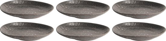 Gusta Table Tales - Bord - Zwart - 14x10,5cm - Mineral - set 6 stuks | bol