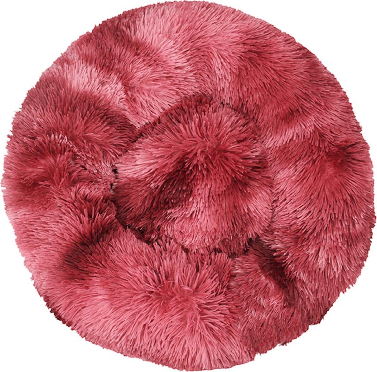 MAND! donut hondenmand/hondenkussen 100 cm - Donker rood tie dye - hond ...
