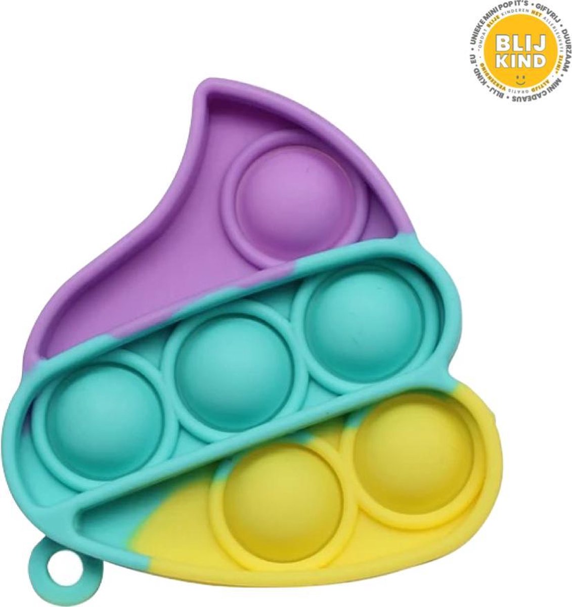 Blij Kind - fidget - pop it - poop - poep - emoji - regenboog - hanger ...