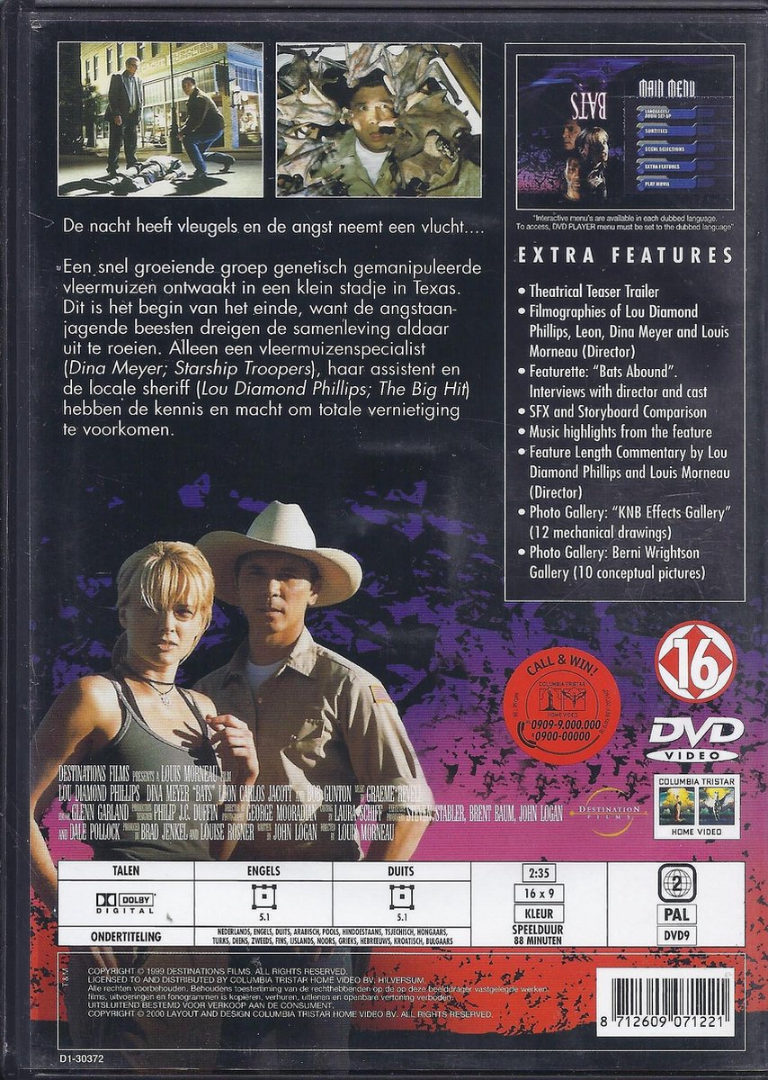 Speelfilm - Bats (Dvd), Bob Gunton | Dvd's | bol