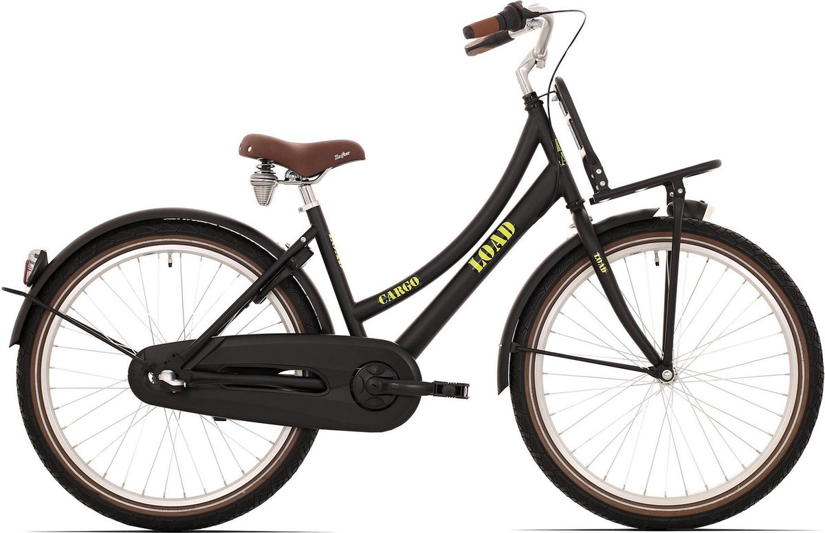 kinderfiets Bike Fun Load meisjes 26 inch nexus 3 matt zwart | bol.com