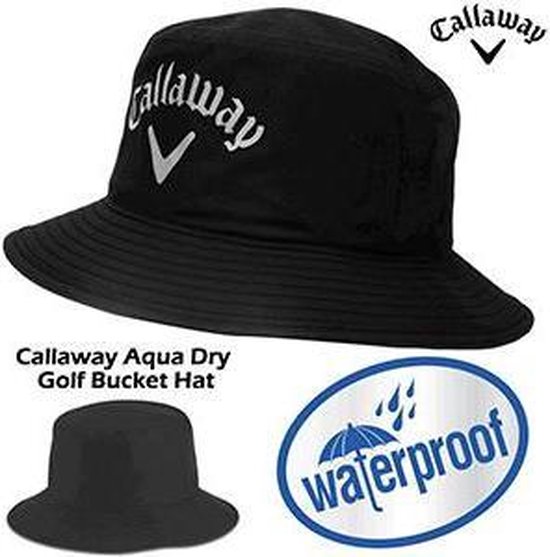 CALLAWAY GOLF AQUA DRY BUCKET HAT, BLACK L/XL / Zwart | bol