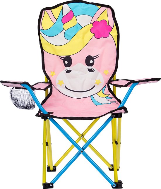 Chaise pliante Abbey Junior - Animal Comic II - Rose Unicorn | bol.com