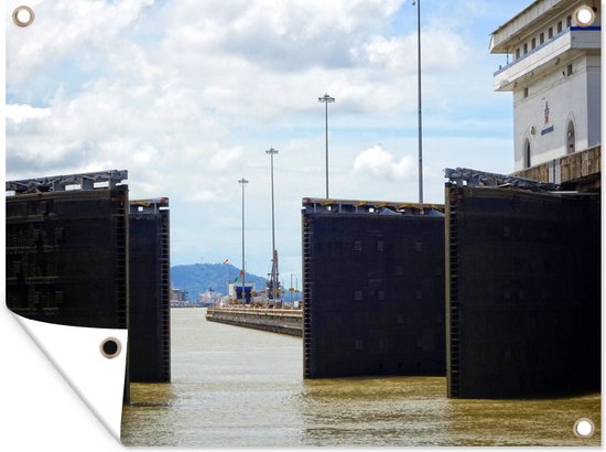 Tuin decoratie Sluisdeuren van het Panamakanaal in Panama - 40x30 cm ...