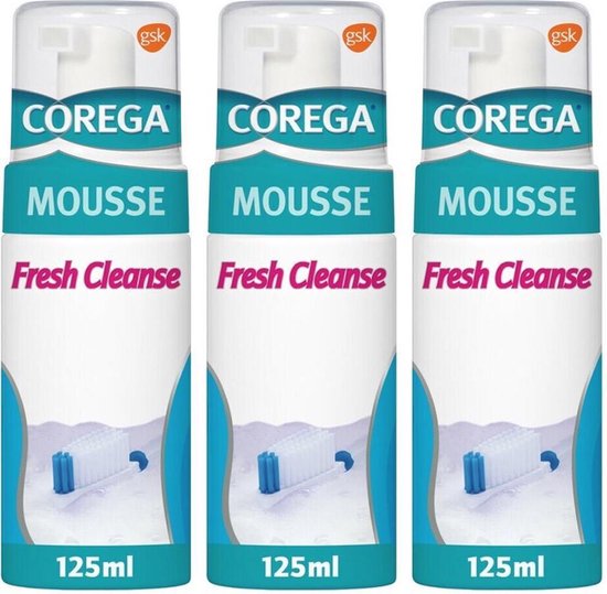 Corega Mousse Fresh Cleanse Reinigingsmousse Voor Gebitsprothese Multi 