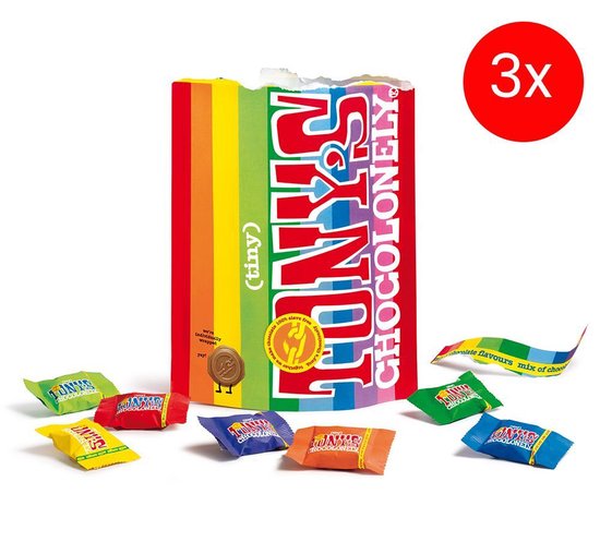 Tony's Chocolonely Limited Edition Tony Tiny's pouch 3 x 320g ...