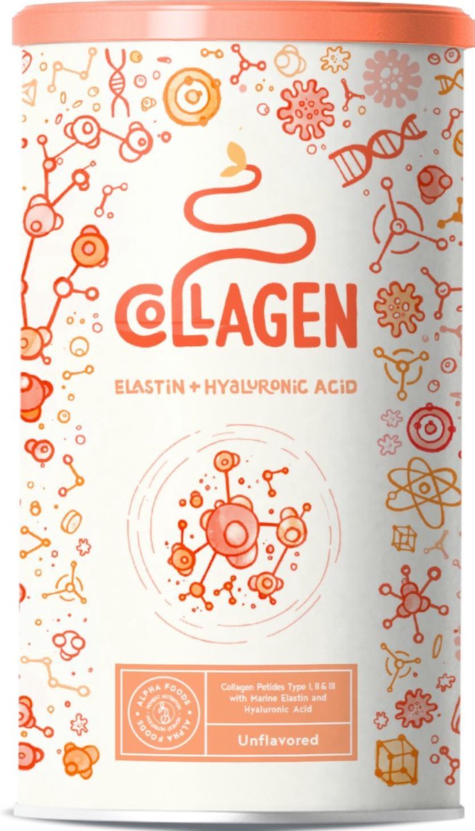 Collageen met Hyaluronzuur & Elastine | Collagen hydrolisaat peptide type I, II en III... | bol.com