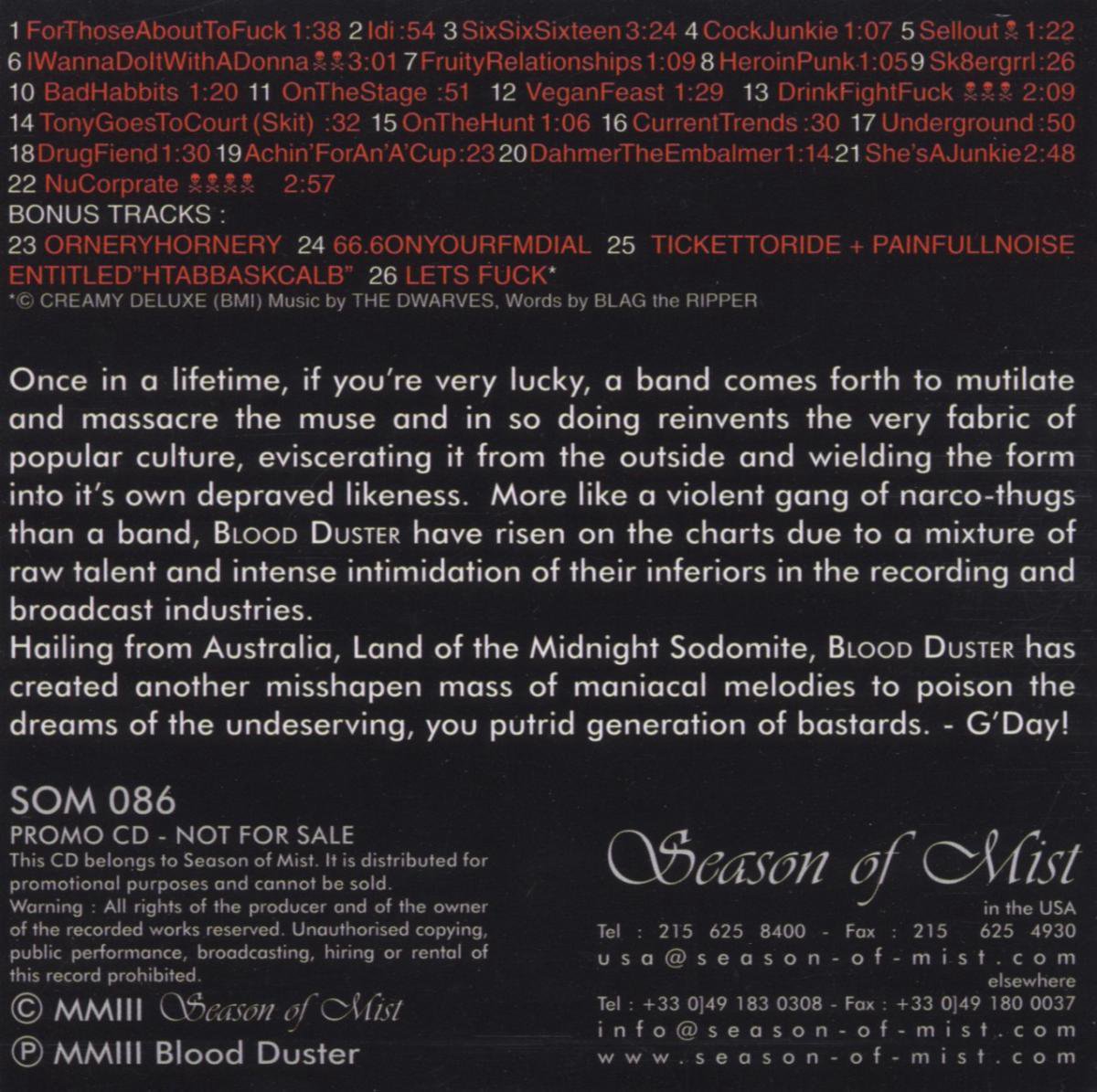 Blood Duster + 1, Blood Duster | CD (album) | Muziek | bol.com