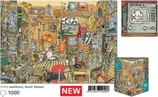 Heye Puzzel Puzz.Music Maniac1000 3hk. | bol