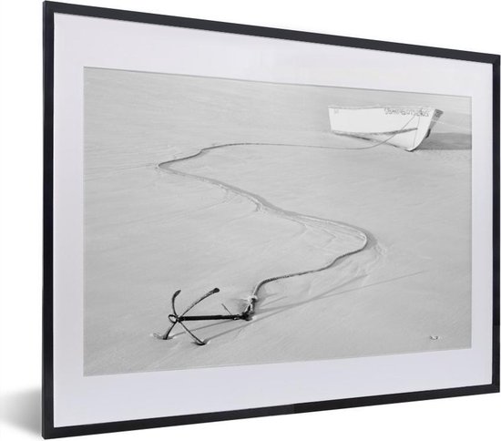 Fotolijst incl. Poster - Anker aan een roeibootje - 40x30 cm ...