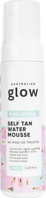 Australian Glow Self Tan Water Mousse - Hydraterende Zelfbruiner Mousse ...