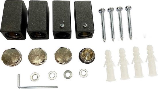 Radiator Bevestigingsset - Antraciet - tbv Sierradiator Tower | bol.com