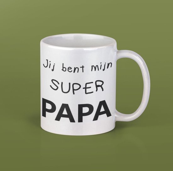 Mok - Jij bent mijn SUPER PAPA - vaderdag - cadeau - verjaardag - vader - beker 300 ml | bol