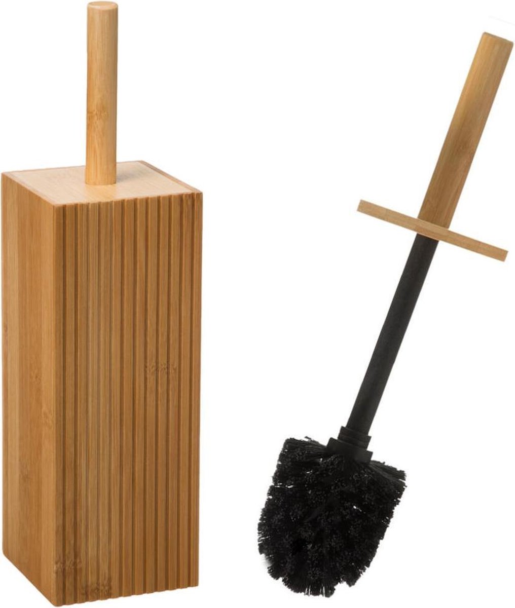 Decopatent® Toiletborstel met houder - Bamboe Hout - WC borstel met ...