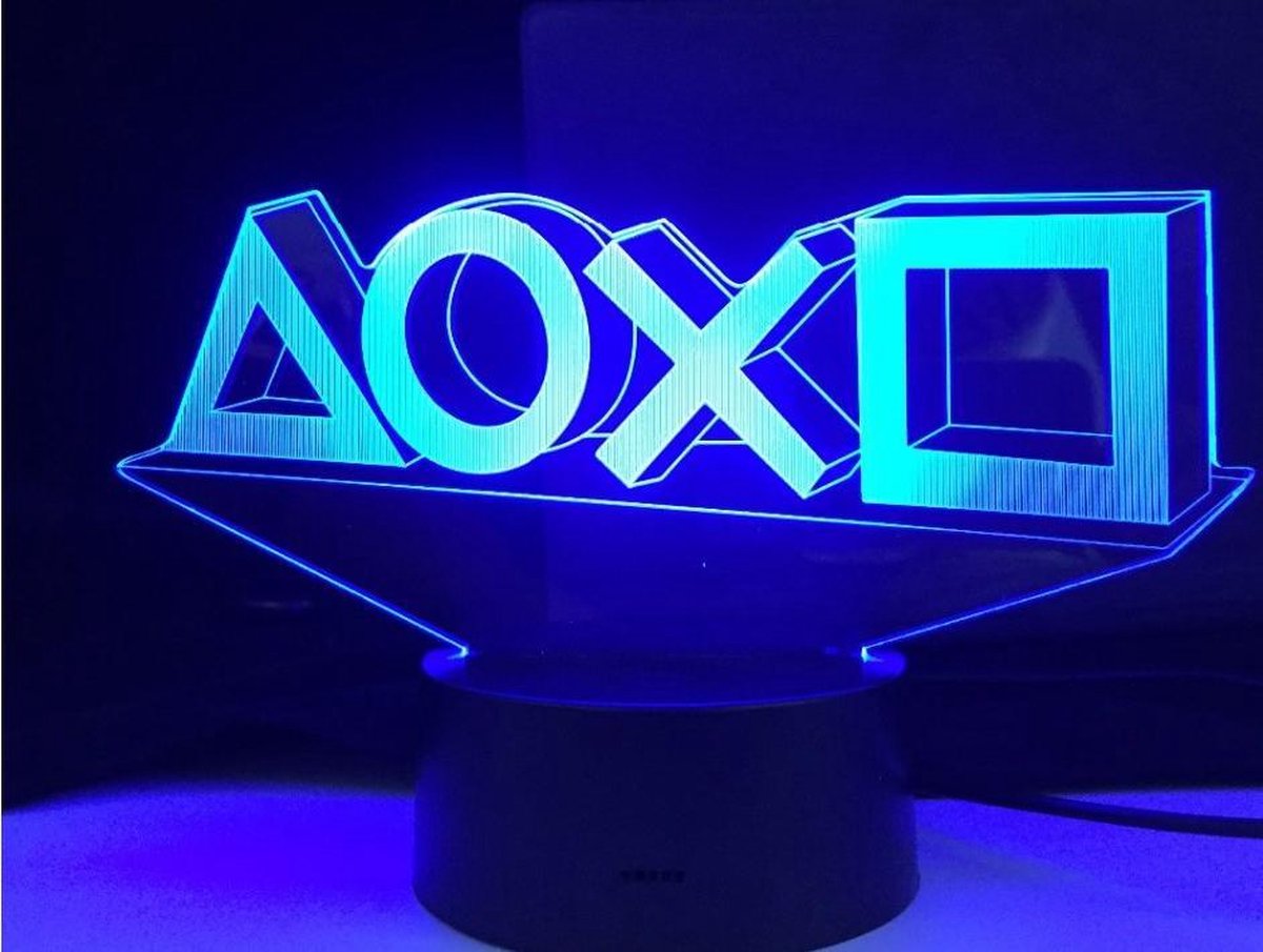 3D Illusie Playstation - RGB - RGBW - Touch - USB - Led Lamp ...