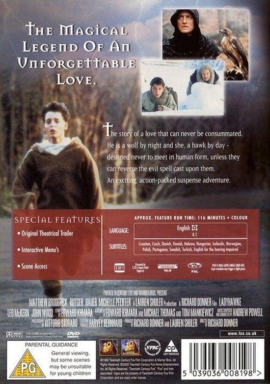 Ladyhawke - DVD | bol