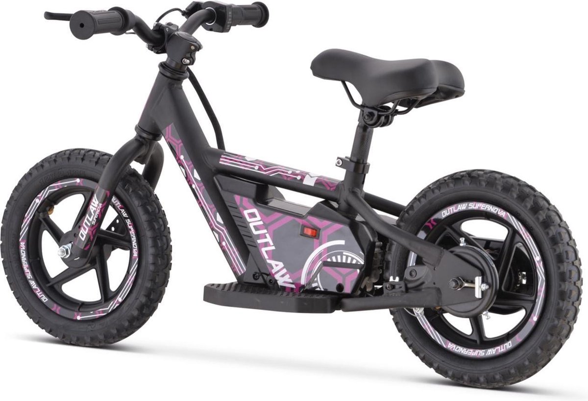 Outlaw Elektrische Loopfiets 24V Lithium Met 12” Wielen - Roze | bol.com