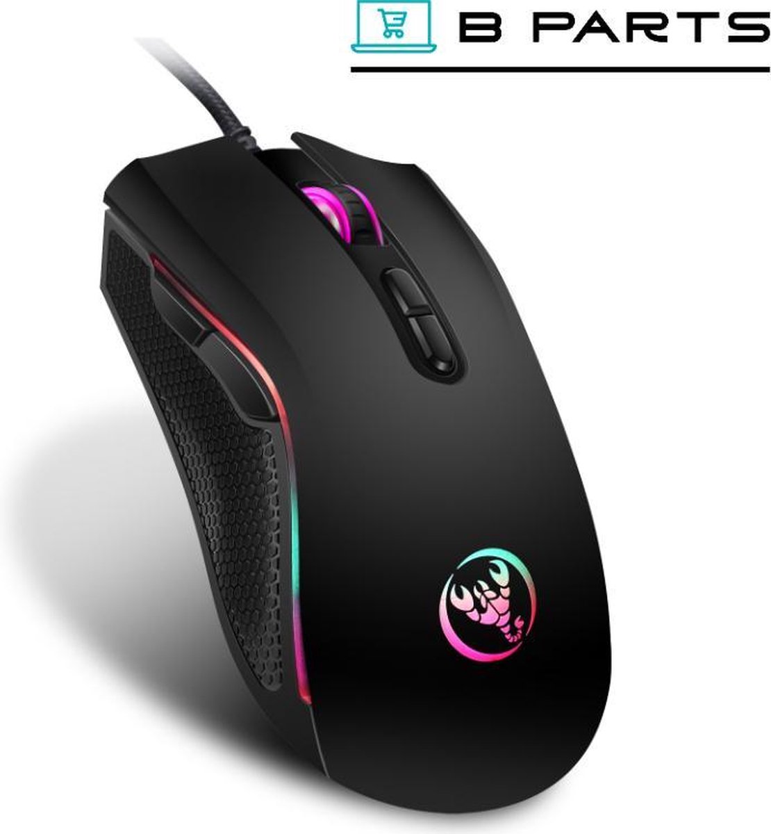 BParts - Scorpion RGB Gaming mouse - Game muis - Gaming muis - High End ...