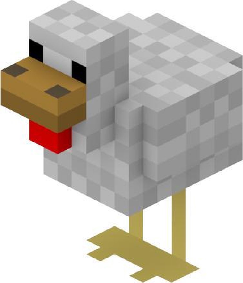 Kip Minecraft Knuffel | Pluche | 18CM | Steve | Chicken | Minecraft ...