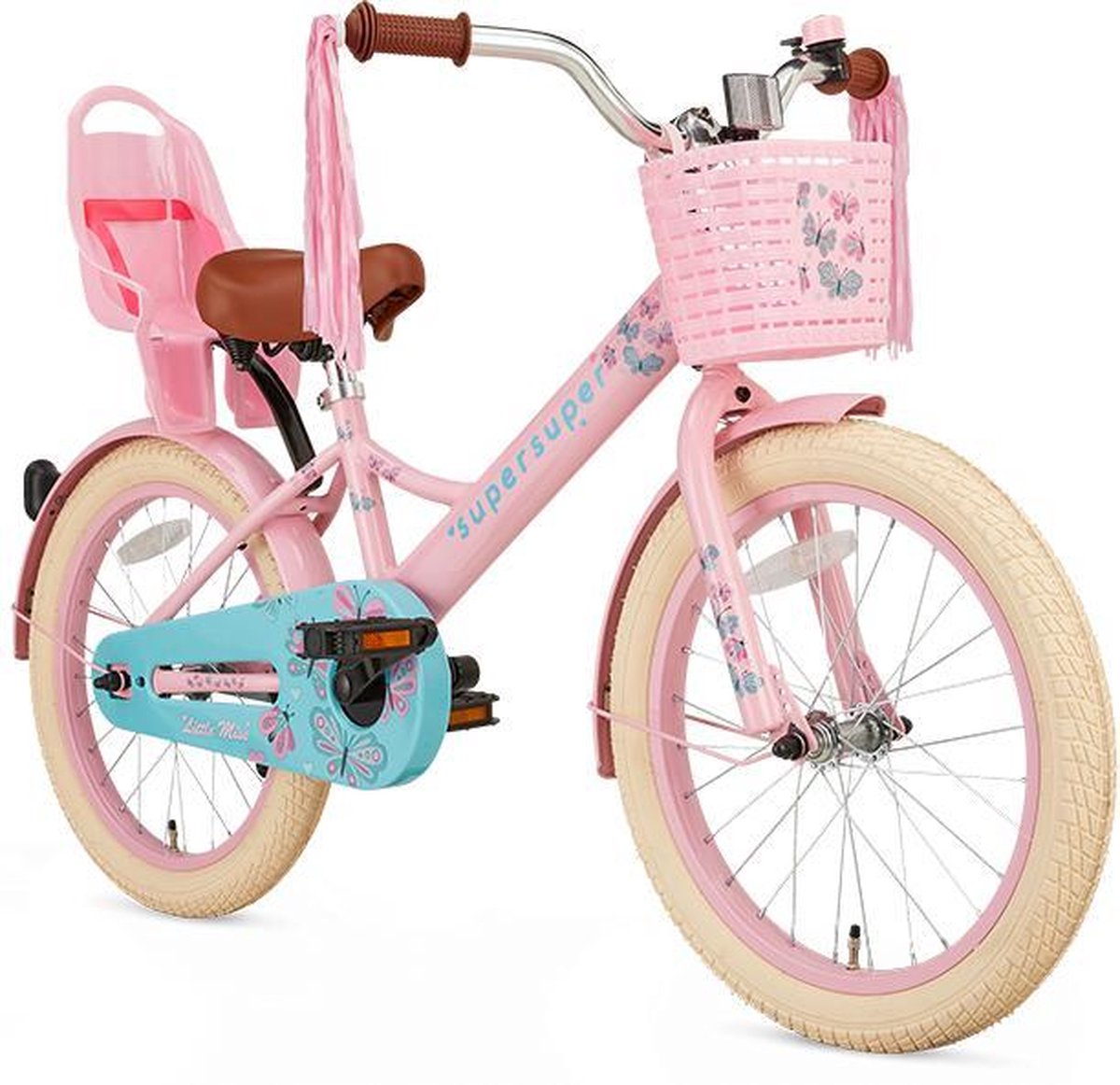 Vélo pour enfants Supersuper Little Miss - Filles - 18 pouces - Rose ...