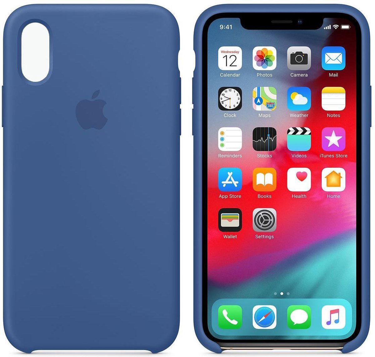 OEM iPhone Xr silicone case Delft Blue | bol.com
