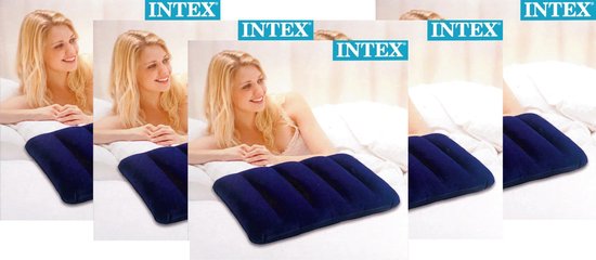 5 Intex Downy Pillow - Luchtkussen - Kampeerkussen - 1 Persoon - 43 x ...