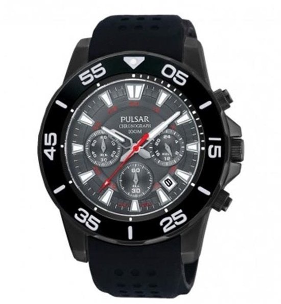 Pulsar PT3145X1 - Horloge - 45 mm - Zwart | bol