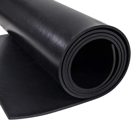Rubberen mat 2000x1000x3 - rubberen plaat - antislip rubberen rollen ...