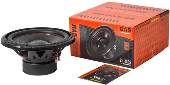 GAS MAD Level 3 Subwoofer 12" 2x2 Ohm | bol
