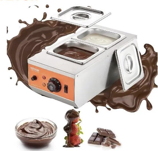 Chocolade Smelter - Dubbele smeltpan - Temperatuurregeling - Verwarmer ...