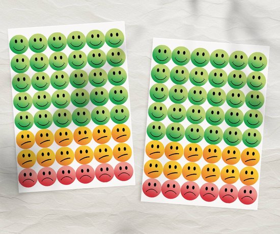 Smiley Beloningsstickers - Beloningstickers Stickervellen - Groen ...