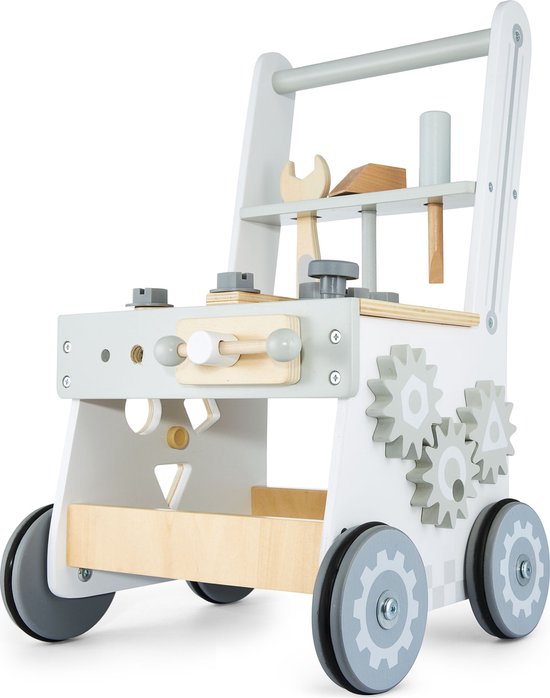 Mamabrum Kinderloopwagen, Houten Loopwagen voor Kinderen, 3 in 1,... | bol