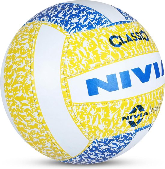Classic Rubber Volleyball 4 Multicolor Training Match 32 Panels Hand ...