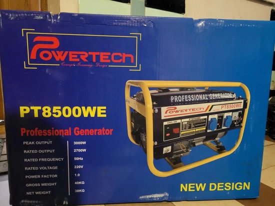 Powertech® PT8500WE Benzine Generator - Aggregaat - Max. 2700 Watt - 4 Takt Motor -... | bol