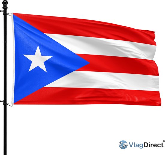 VlagDirect - Puerto Ricaanse vlag - Puerto Rico vlag - 90 x 150 cm. | bol