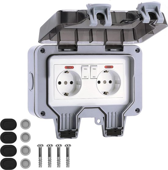 Buitenstopcontact IP66 met Onafhankelijke Schakelaar - Voor ...
