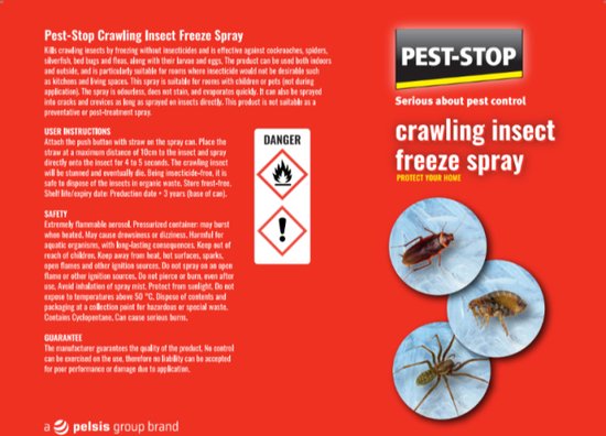 Pest-Stop - Kruipende Insecten Vries Spray - 400ml | bol